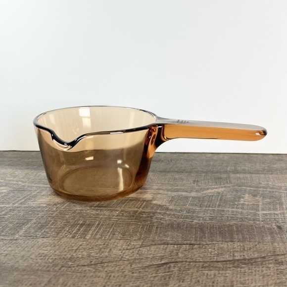 Vintage | Kitchen | Corning Vision Cook Ware Glass Saucepan Pour Spout ...